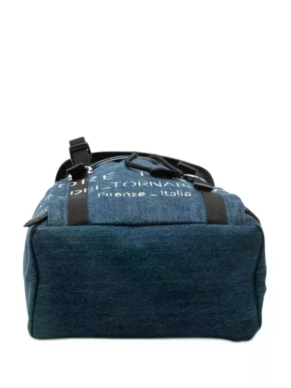 FERRAGAMO 2015 Printed Denim Backpack