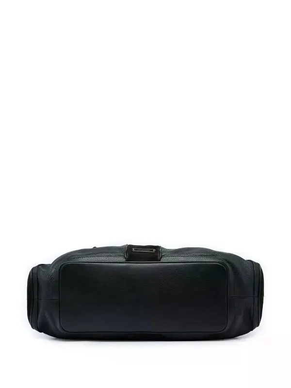 Burberry 2000-2017 Grained Calfskin And Suede Satchel
