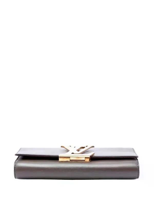 LOUIS VUITTON 2013 Leather Louise Chain Mm Shoulder Bag - Grey
