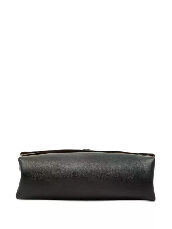 Celine 2013-2026 Bicolor Leather All Soft Pouch - Brown