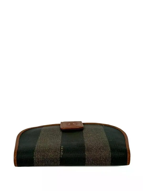 Fendi 2010-2026 Pequin Coated Canvas Bifold Wallet Small Wallets