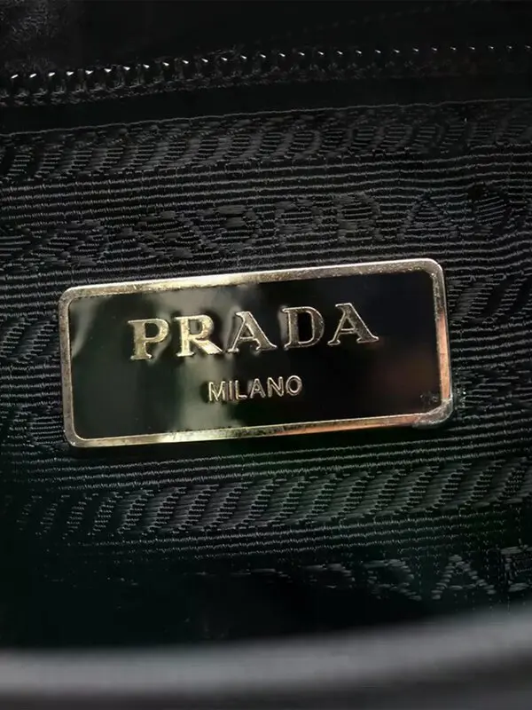 Prada Saffiano Trimmed Tessuto Messenger Bag