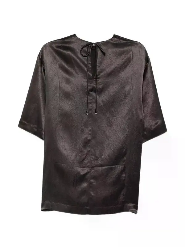 ALYSI Crinkled-finish T-shirt