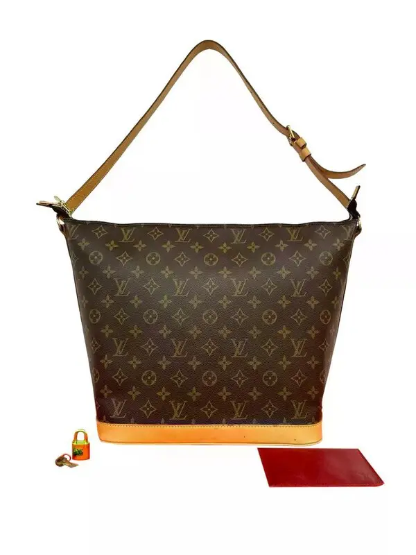 LOUIS VUITTON 2002 Monogram Amfar Three Shoulder Bag - Brown