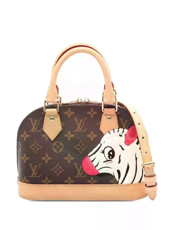 LOUIS VUITTON Monogram Zebra Alma Bb Satchel