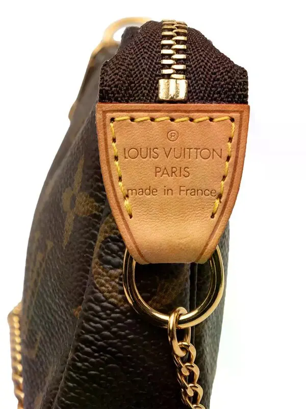 LOUIS VUITTON 2005 Monogram Mini Pochette Accessoires Handbag - Brown