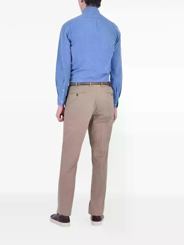 DELL'OGLIO Tailored Gabardine Trousers
