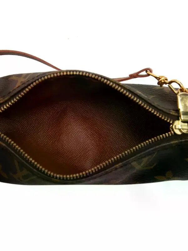 LOUIS VUITTON Monogram Papillon Pochette Handbag - Brown