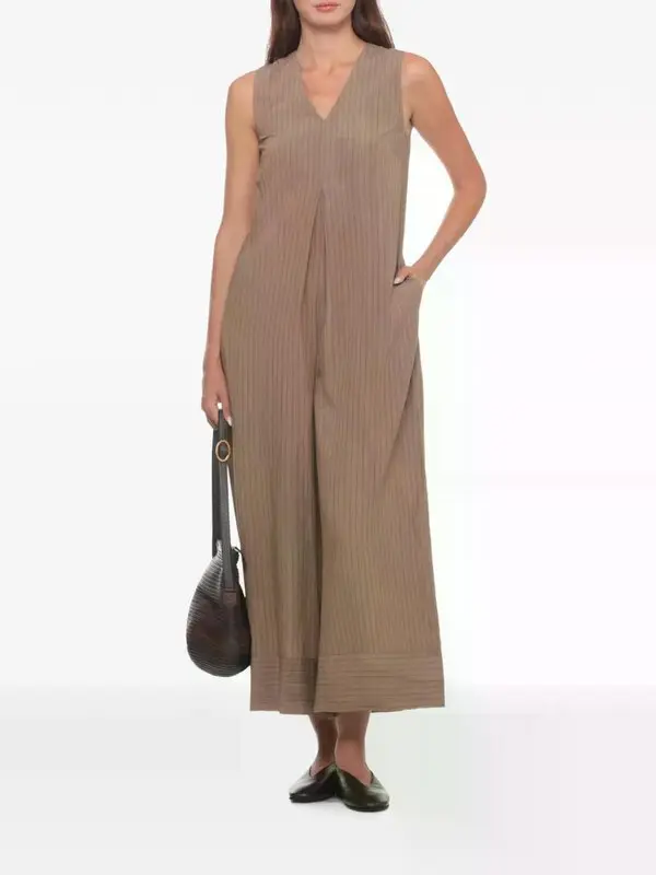 EMME Emmonore Striped V-neck Jumpsuit