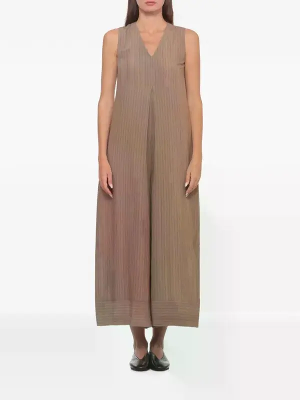 EMME Emmonore Striped V-neck Jumpsuit
