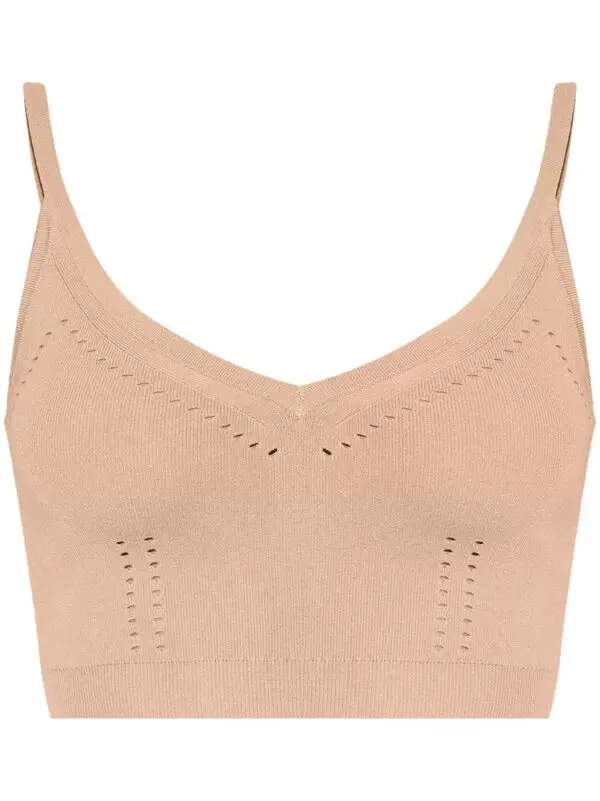 Max Mara Fine-knit Cropped Top