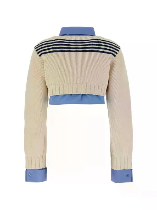 Balenciaga Striped Layered-effect Sweater