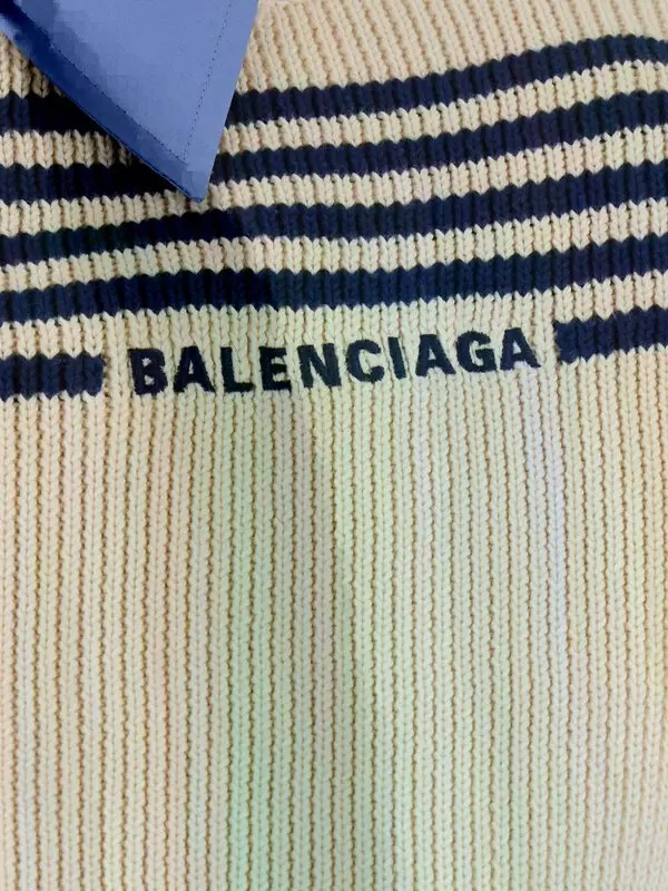Balenciaga Striped Layered-effect Sweater