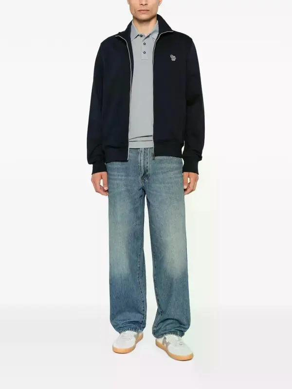 Paul Smith Zebra-patch Zip-up Sweatshirt