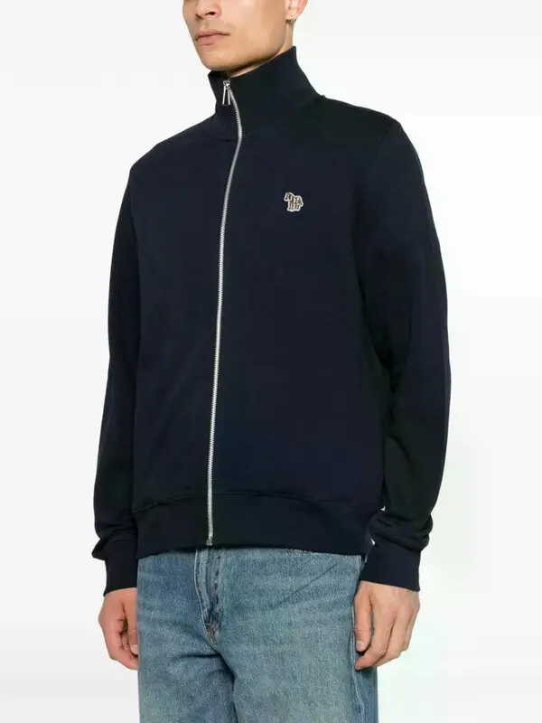 Paul Smith Zebra-patch Zip-up Sweatshirt