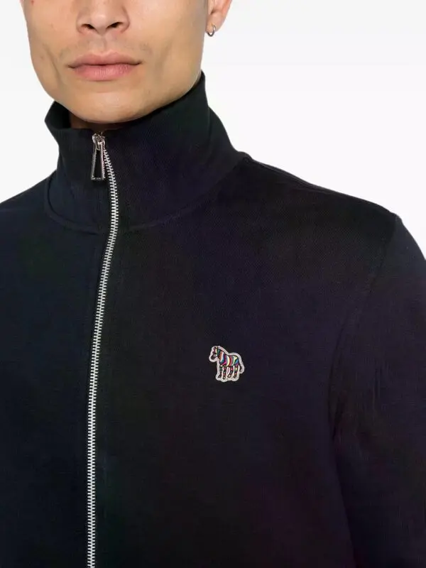 Paul Smith Zebra-patch Zip-up Sweatshirt