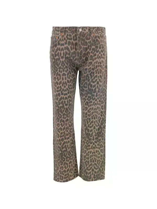 RE/DONE Mid Rise Blondie Crop Jeans - Brown