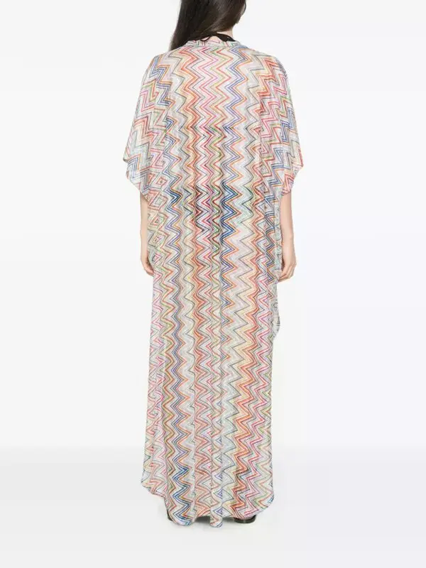 Missoni Zigzag-knit Maxi Kaftan Dress