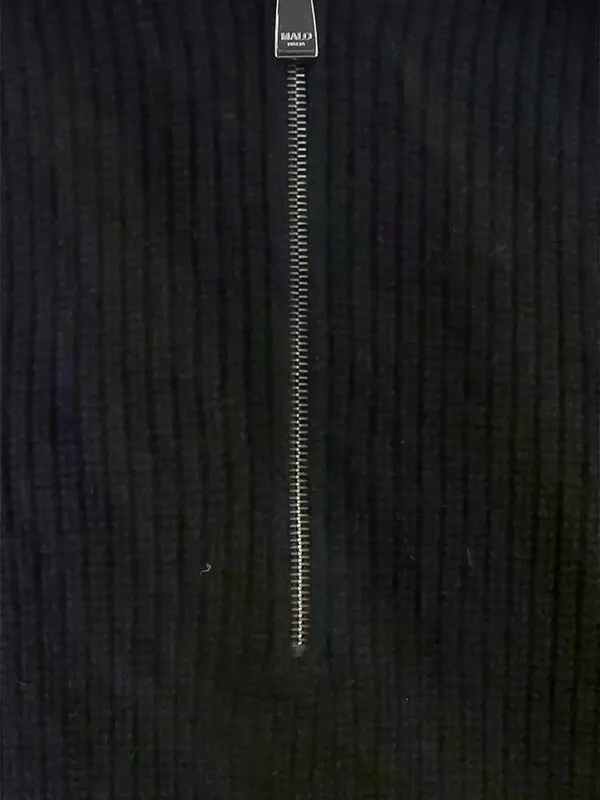 Malo Ribbed-knit Half-zip Sweater