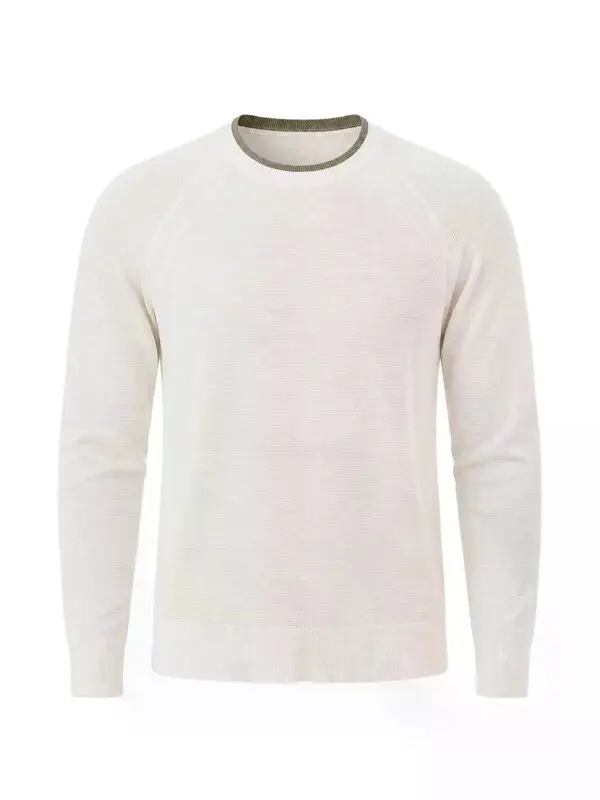 PAOLO PECORA Raglan-sleeve Crew-neck Sweater - Neutrals