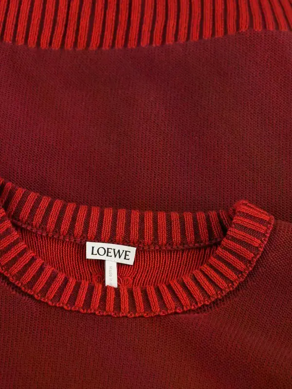 Loewe Anagram-embroidered Ribbed-trim Sweater