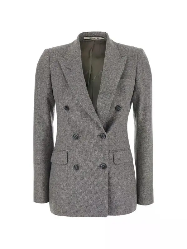Tagliatore Herringbone Double-breasted Blazer
