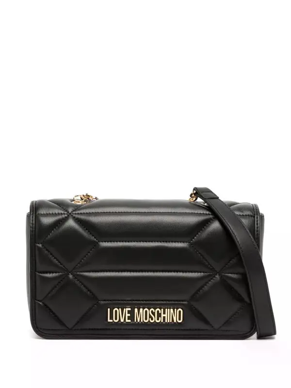 Moschino Kaleidoscope Quilted Leather Shoulder Bag