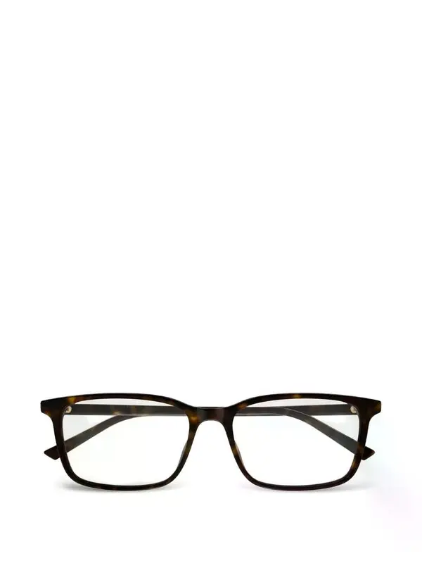 Gucci Rectangle Frame Glasses - Brown