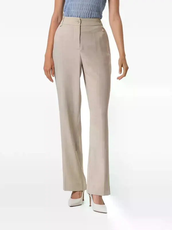 FRACOMINA Logo-plaque Straight-leg Trousers