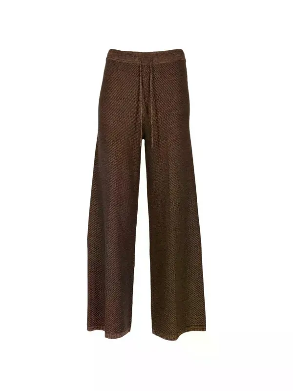 L'Agence Drawstring-fastening Palazzo Pants - Brown