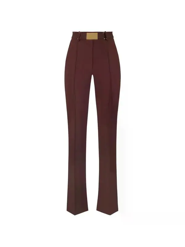 Elisabetta Franchi Belted Pin-tuck Trousers