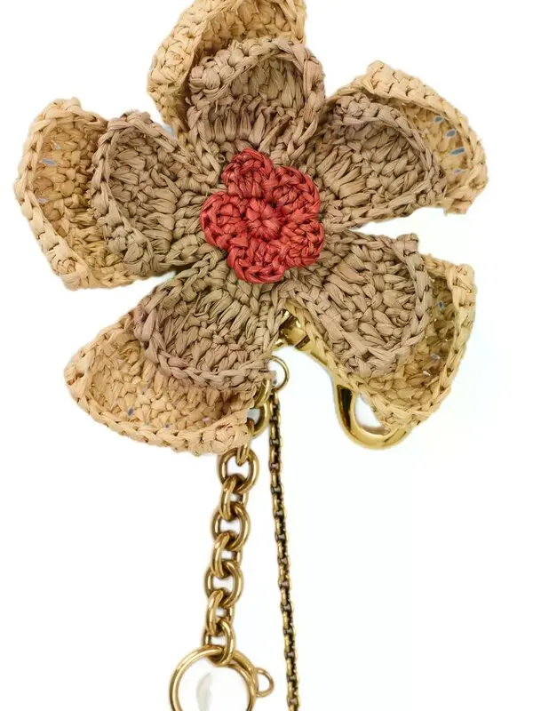 Chloé Crochet-flower Charm Bag Accessory