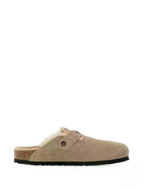 BIRKENSTOCK Boston Shearling-lined Mules - Neutrals