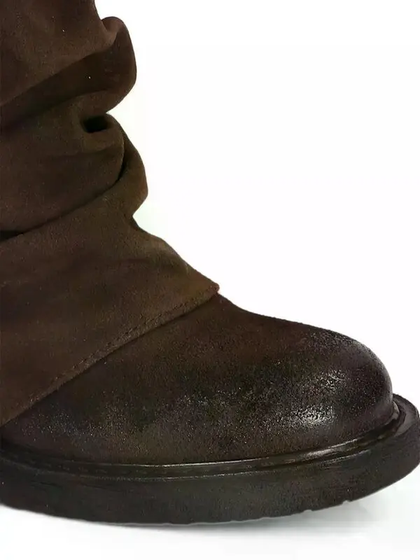 METISSE Slouchy-effect Distressed-finish Boots