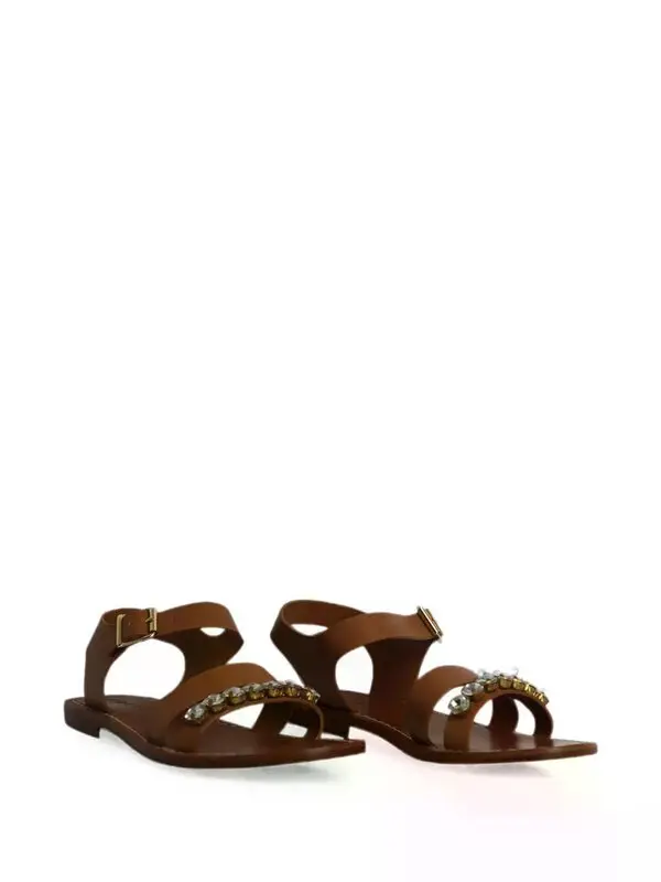 Marni Bejewelled Leather Sandals