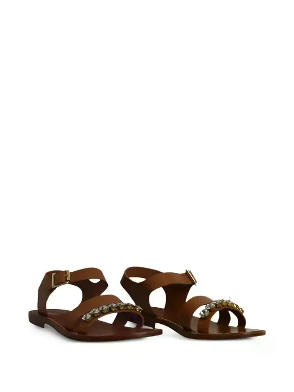 Marni Embellished Leather Sandals