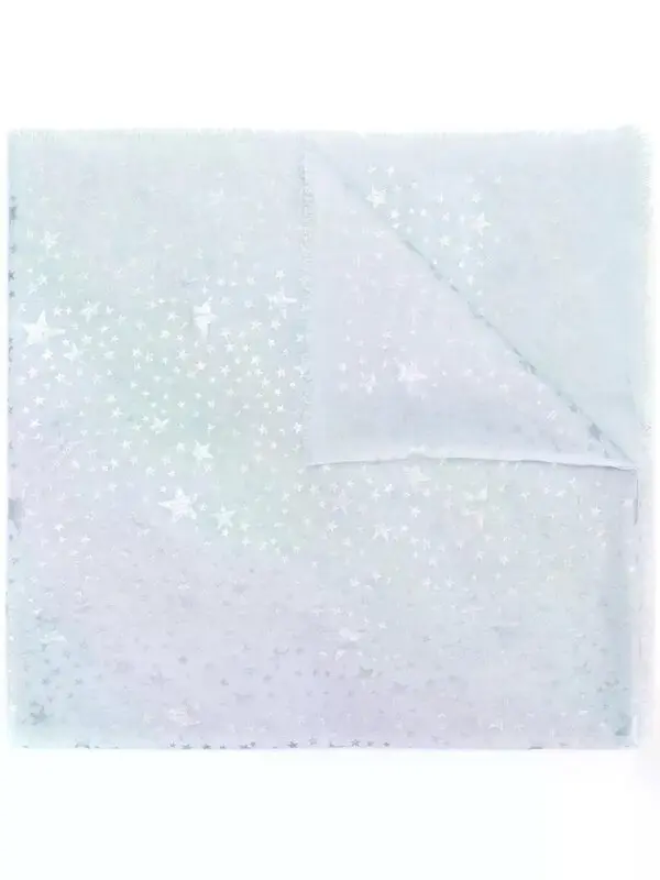 Stella McCartney Star Print Scarf - Blue