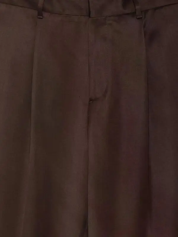 LARDINI Pleated Straight-leg Trousers