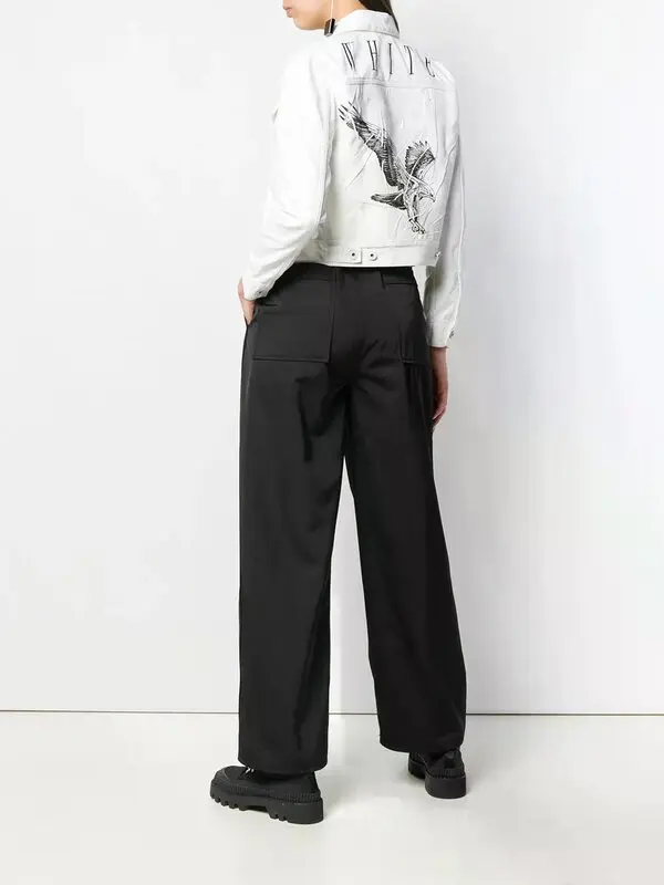 Off-White Cropped Denim Jacket