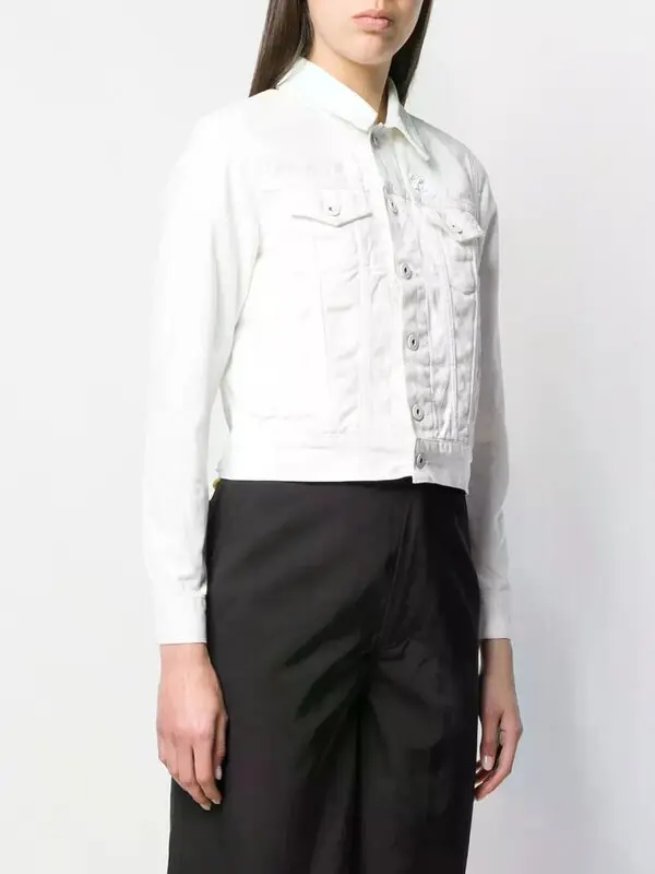 Off-White Cropped Denim Jacket
