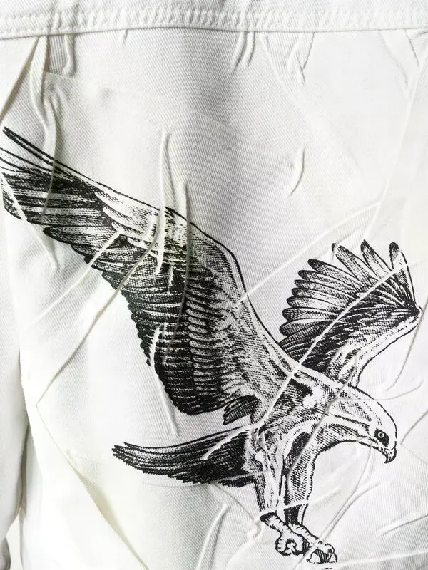 Off-White Cropped Denim Jacket