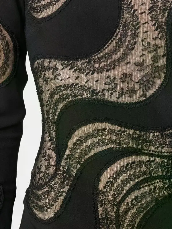 Stella McCartney Makenzie Wave Lace-insert Dress