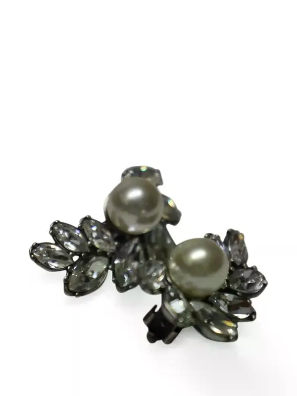 Tory Burch Clustered Crystal Pearl Earrings