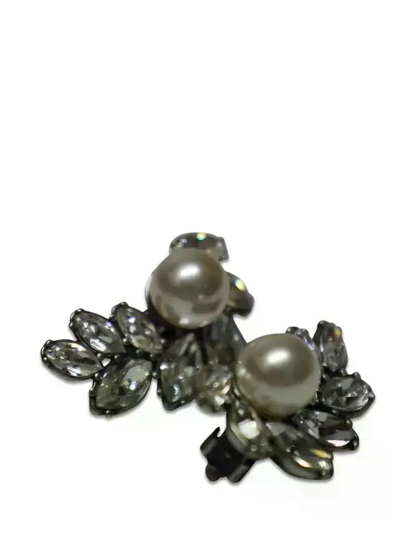 Tory Burch Clustered Crystal Pearl Earrings