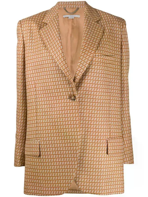 Stella McCartney Abstract Pattern Single-breasted Blazer