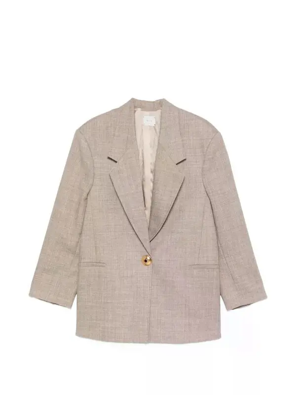 ALYSI Single-breasted Notched-lapels Jacket - Neutrals
