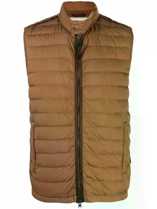 Woolrich Padded Zip-up Gilet - Brown