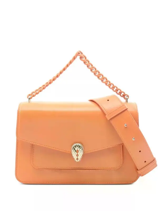 BVLGARI 2010s Serpenti Forever Tote Bag - Orange