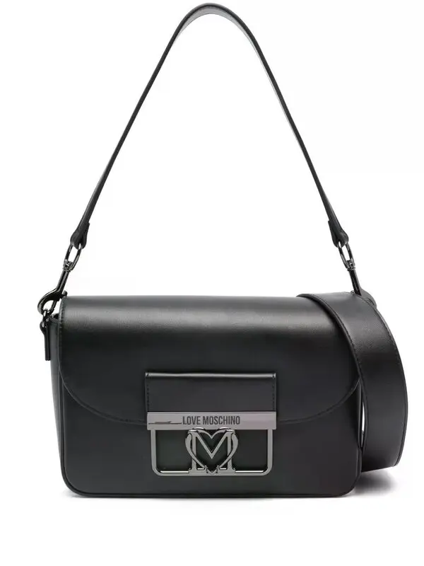 Moschino Gold-plaque Shoulder Bag
