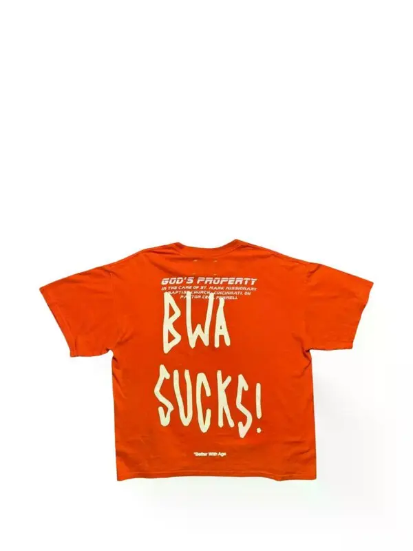 BETTER WITH AGE Graphic-print T-shirt - Orange